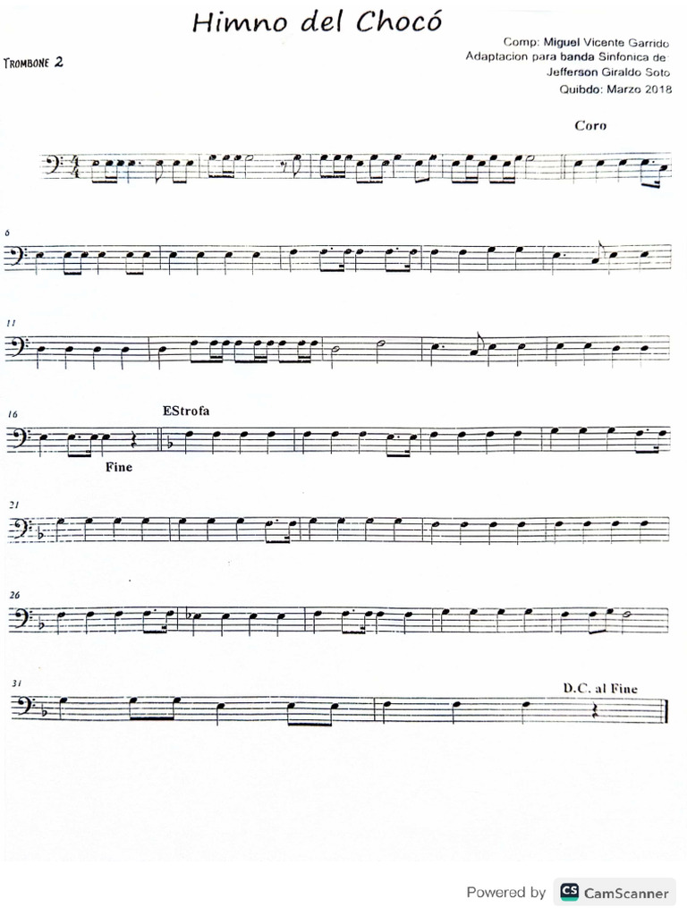 Himno Al Chocó Bone 2 | PDF