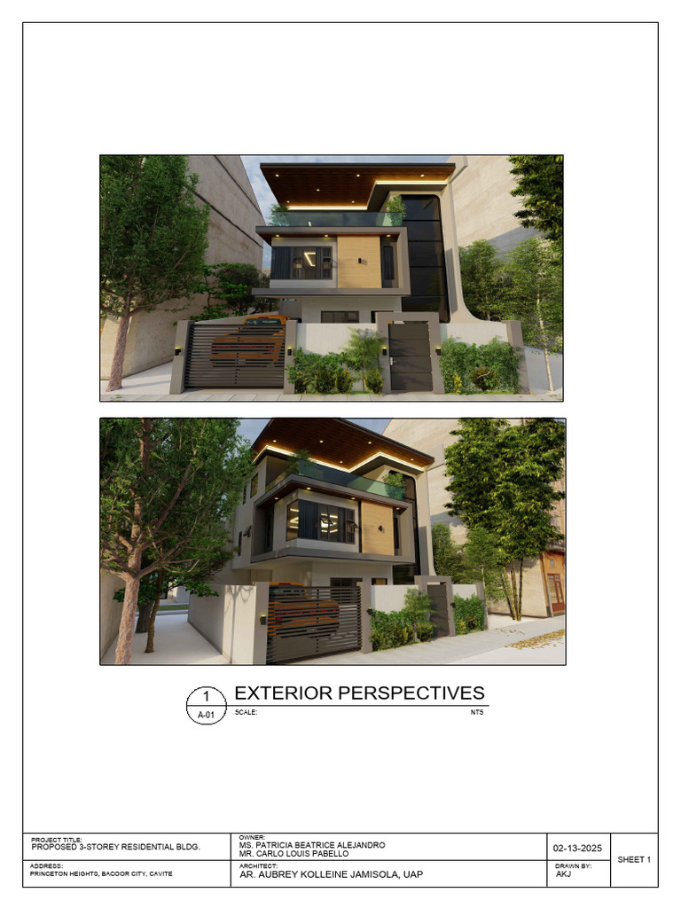 Exterior Perspectives: Scale: NTS | PDF