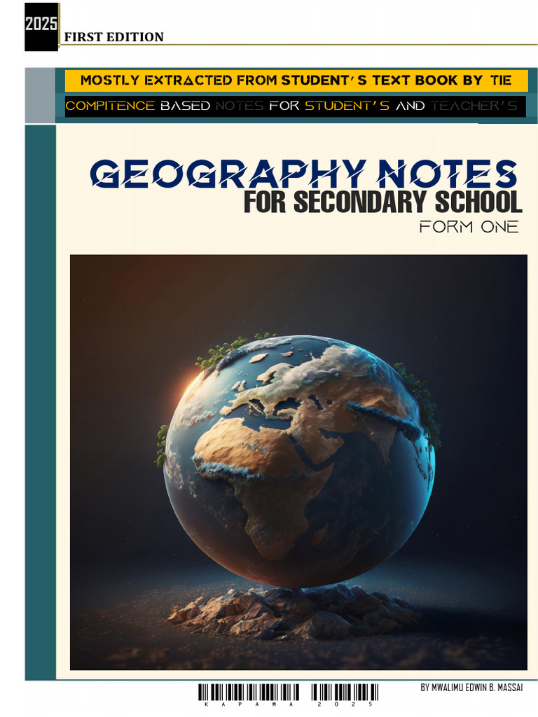 General Geography Course For Form One Notes | PDF | Planets | Solar System