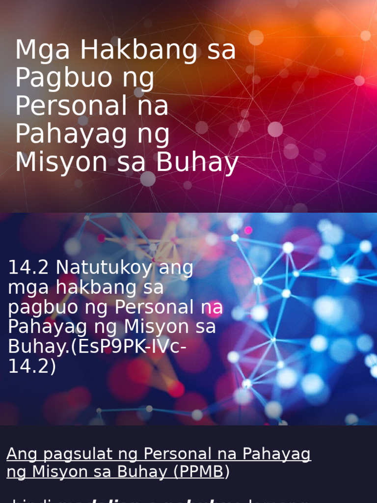 Mga Hakbang Sa Pagbuo NG Personal Na Pahayag | PDF
