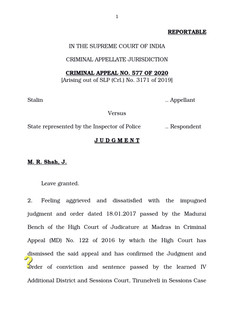 Supreme Court Ruling on IPC 302 Appeal | PDF | Murder | Appeal
