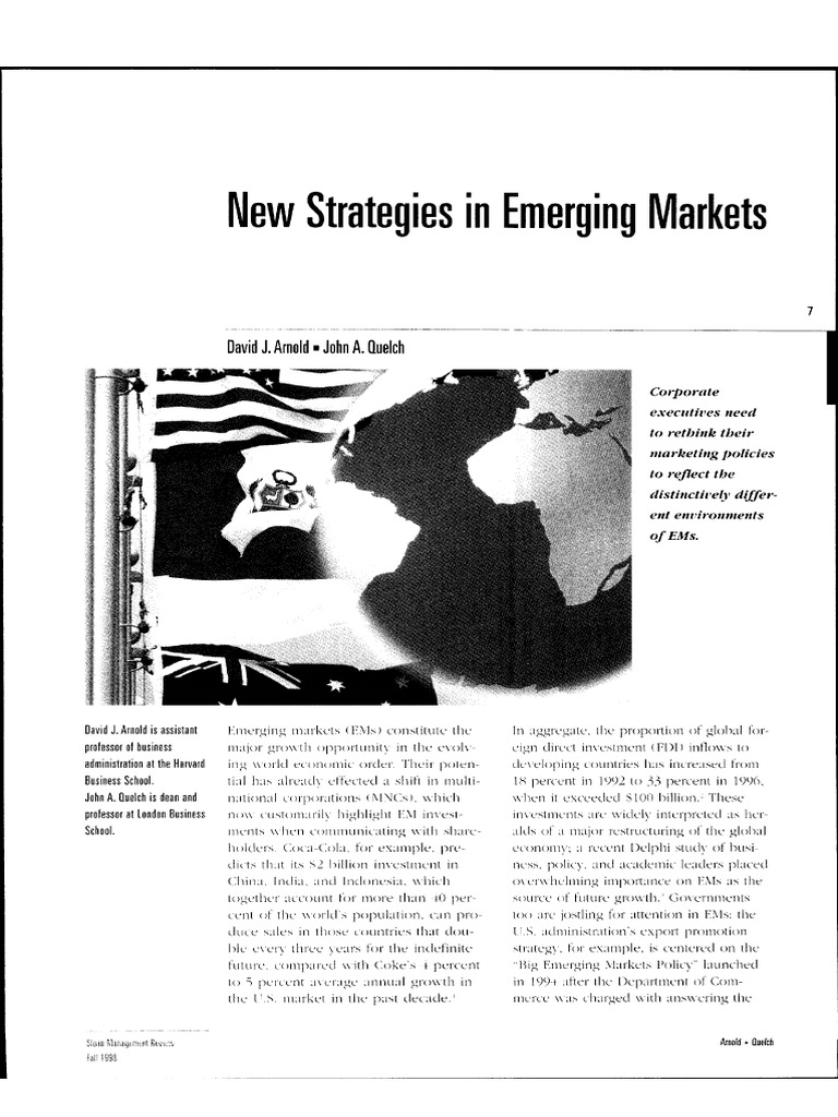 Strategies in Emerging Markets | PDF