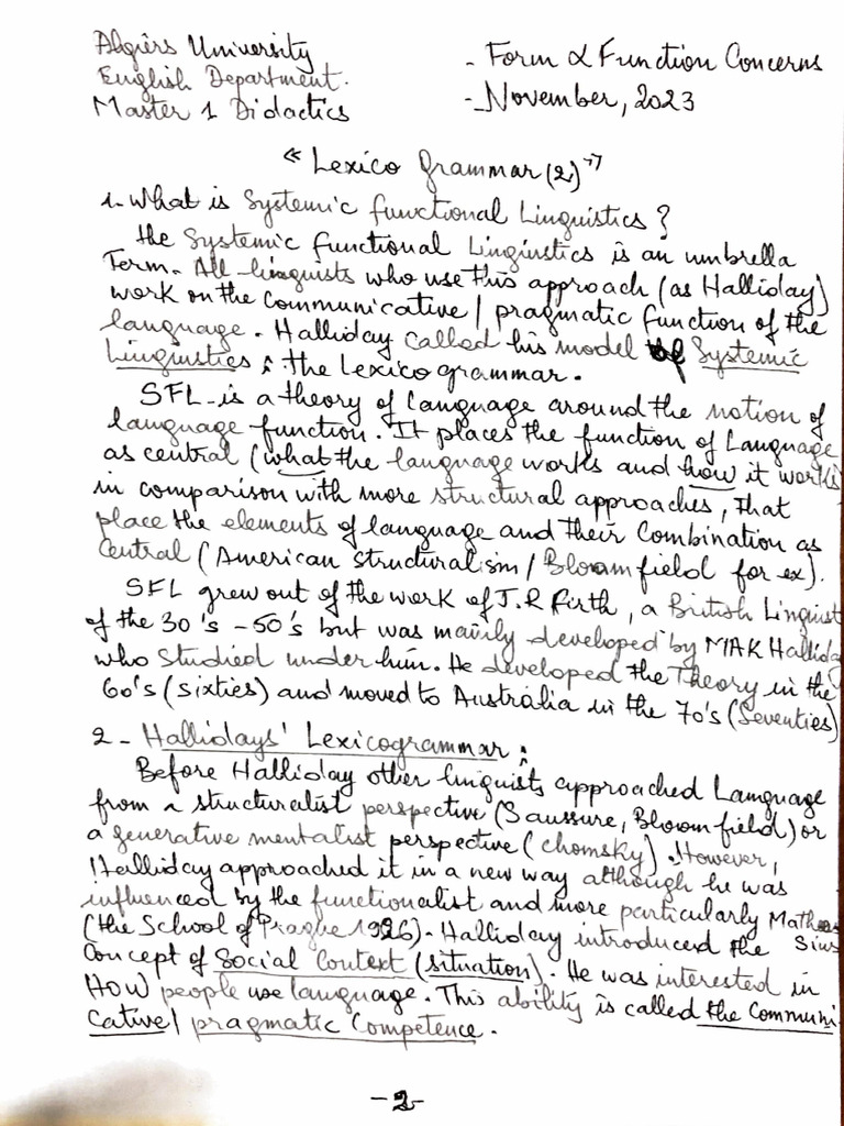 Lexico Grammar PART2 Dr Lamara | PDF