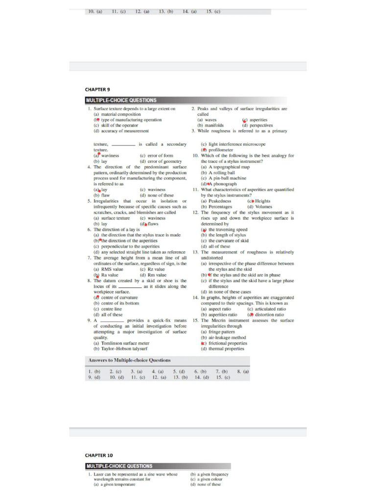 Metrology-test-14 | PDF