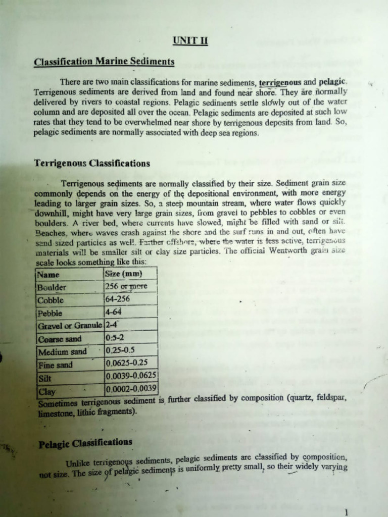Marine Sediment Classification Guide | PDF | Sediment | Coast
