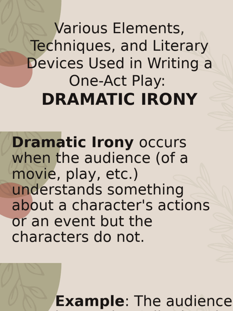Module15 - Dramatic Irony | PDF