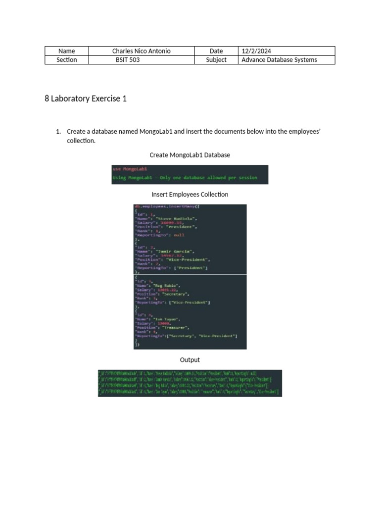 8 labexer1 | PDF | Data Management | Information Retrieval