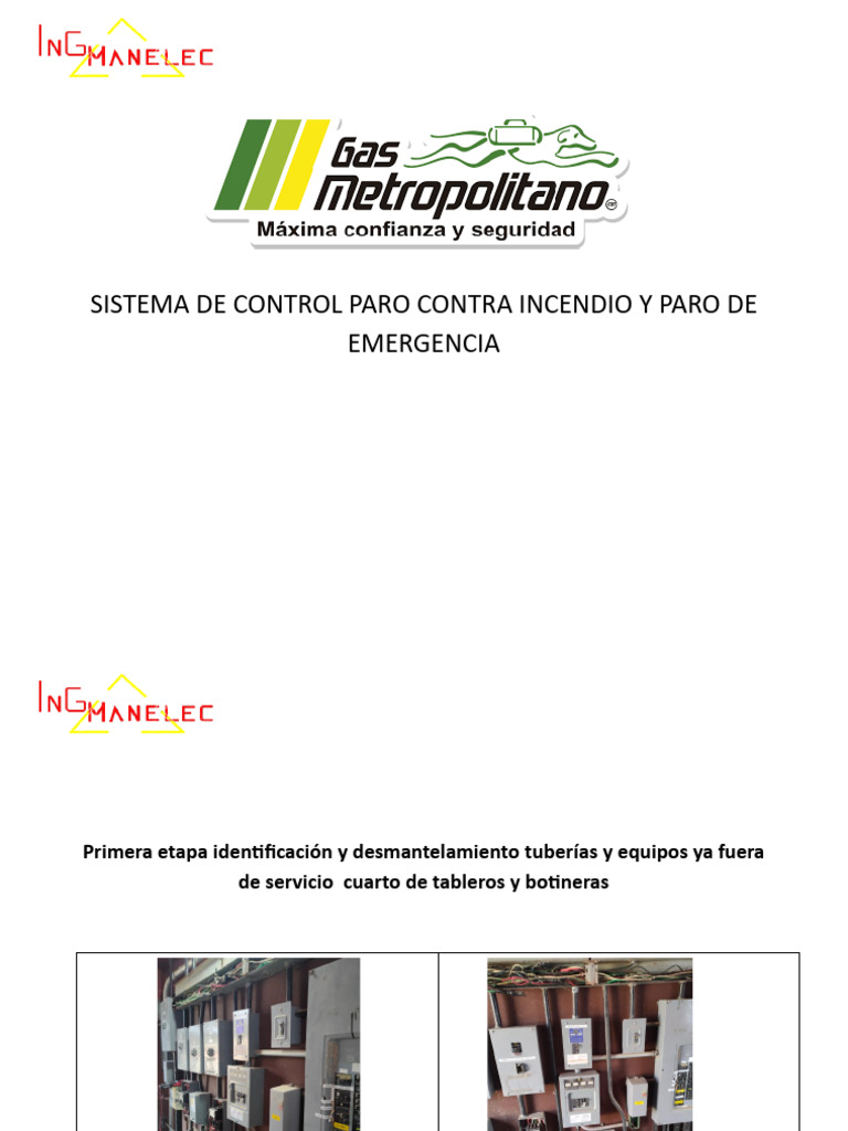 Sistema de Control Paro Contra Incendio y Paro de Emergencia | PDF