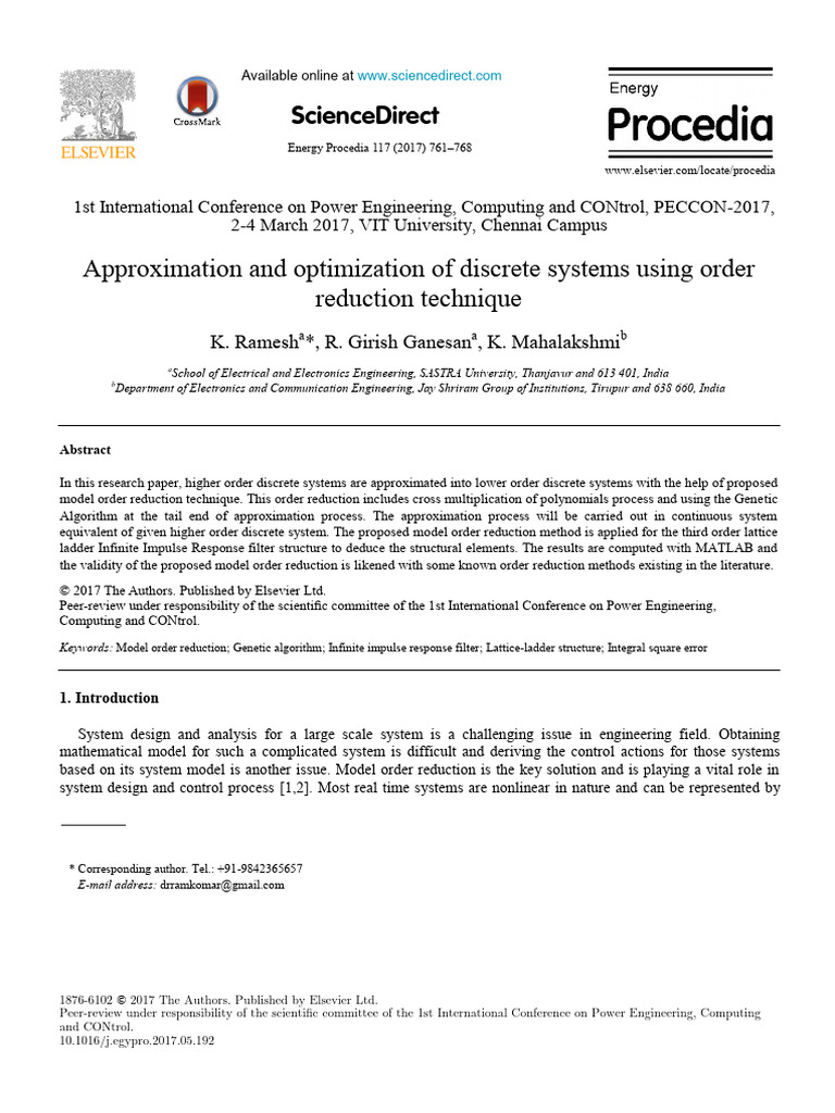 Approximation and Optimization of Discrete Systems Using Ord - 2017 ...