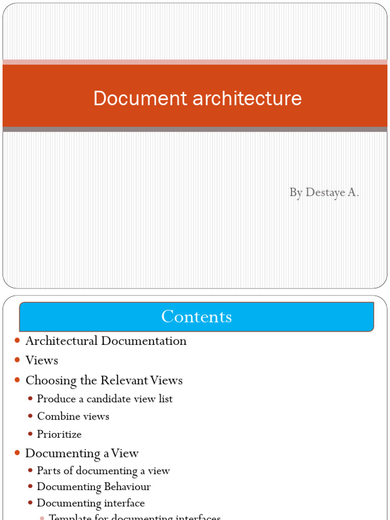 Documenting Architecture | PDF | Software Architecture | System