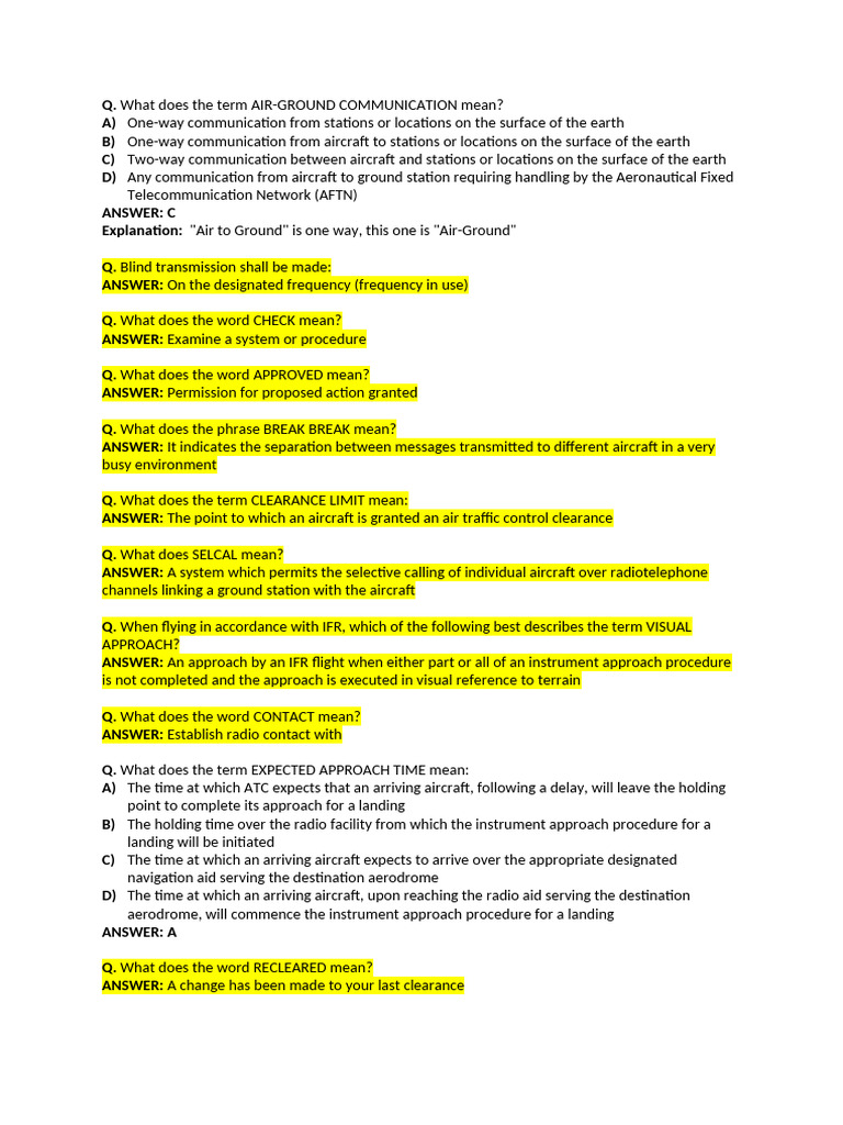Questions on Terminologies and Abbreviations (EDITED) | PDF ...