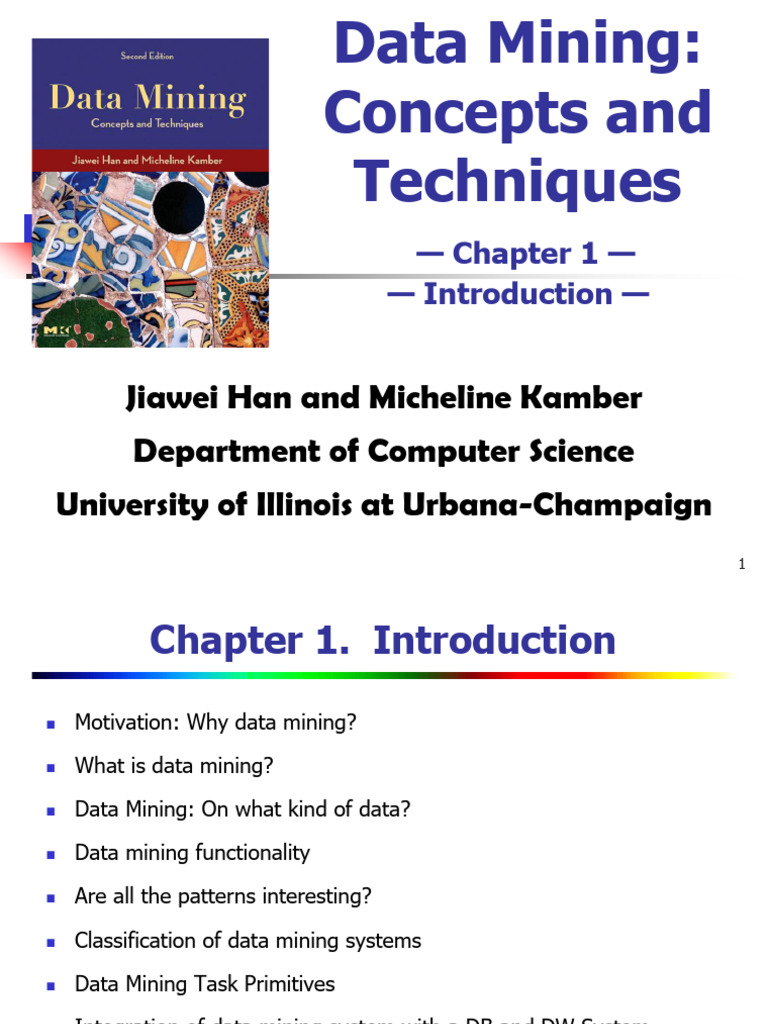1. Introduction to Data Mining | PDF | Data Mining | Data