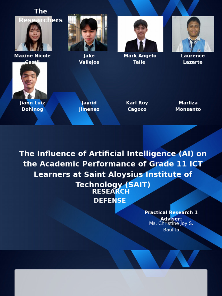 AI's Impact on Grade 11 ICT Learners | PDF | Methodology | Intelligence (AI) & Semantics