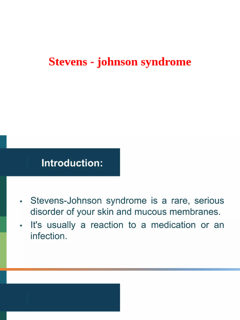 Stevens - Johnson Syndrome | PDF