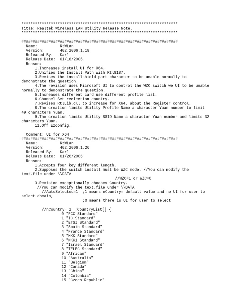 Utility Release | PDF | Computing | Wireless Networking