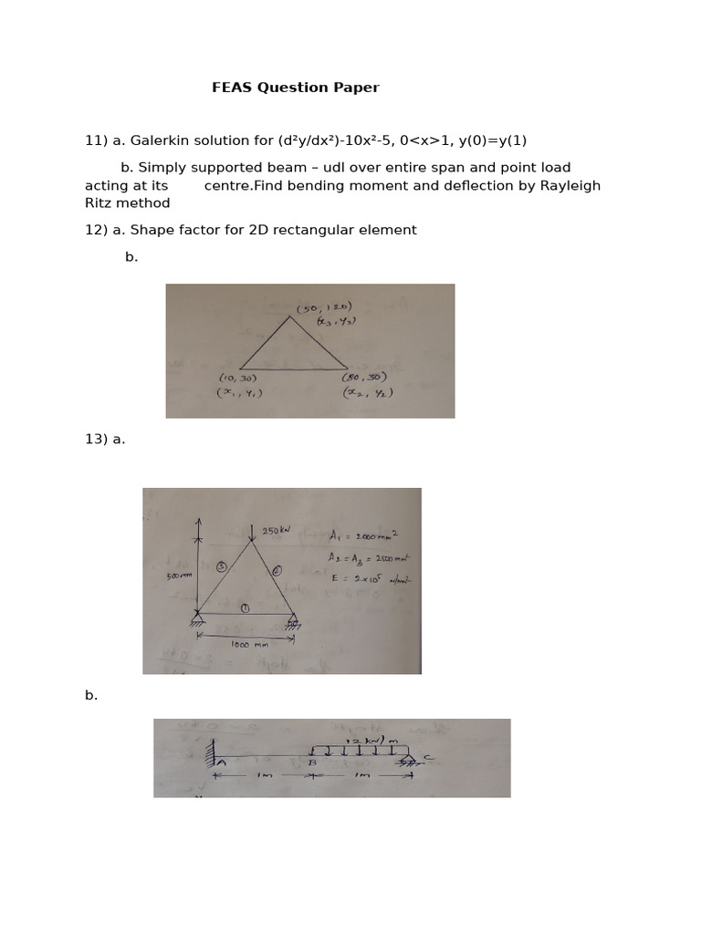FEAS Question Paper | PDF