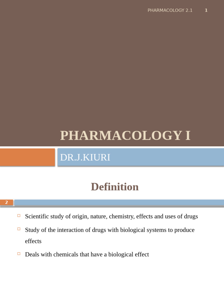 1.introduction To Basic Pharmacology | PDF | Pharmacology | Medicine