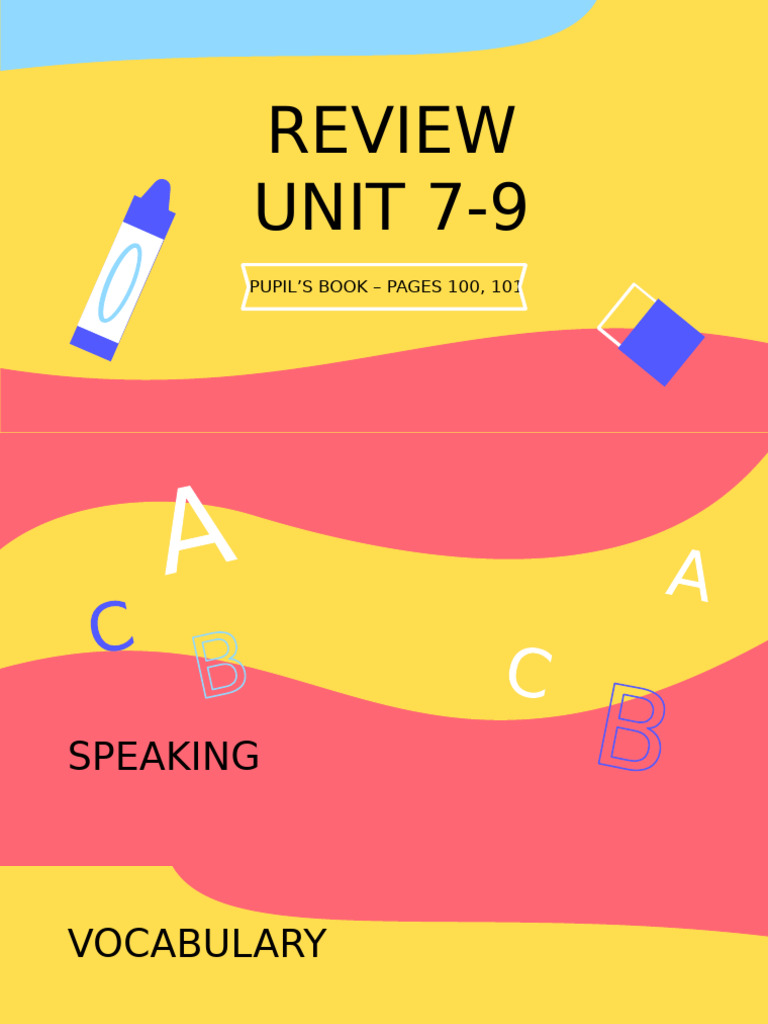 Review Unit 7-9 | PDF