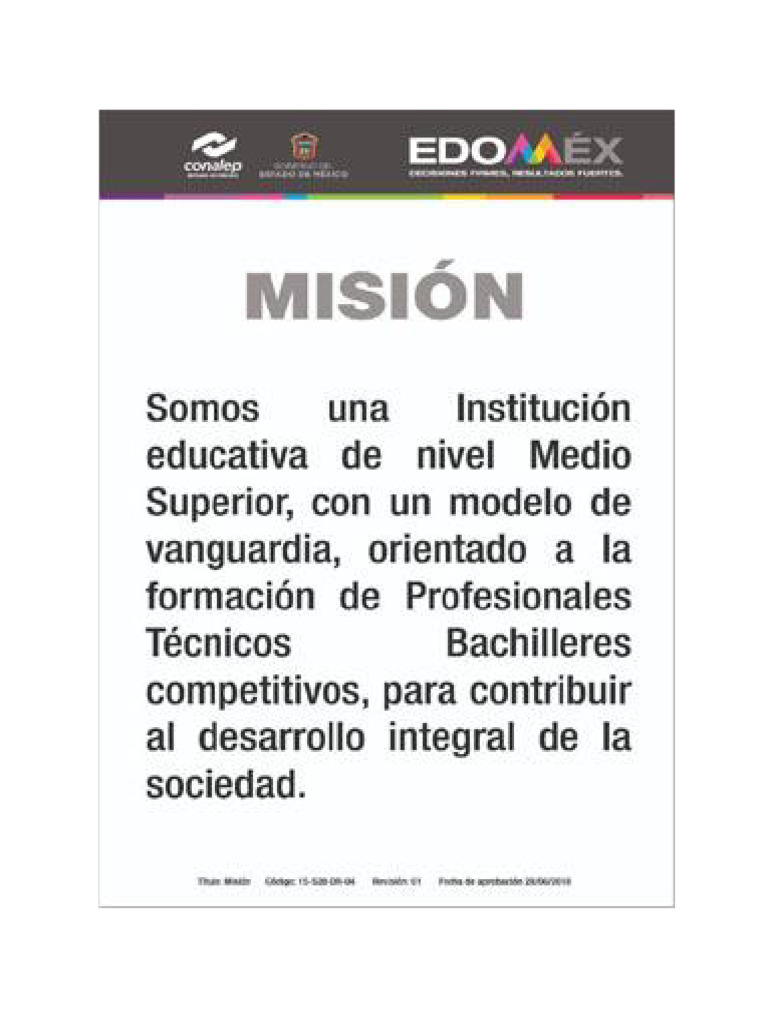 M.V.P.V - Conalep 237 | PDF