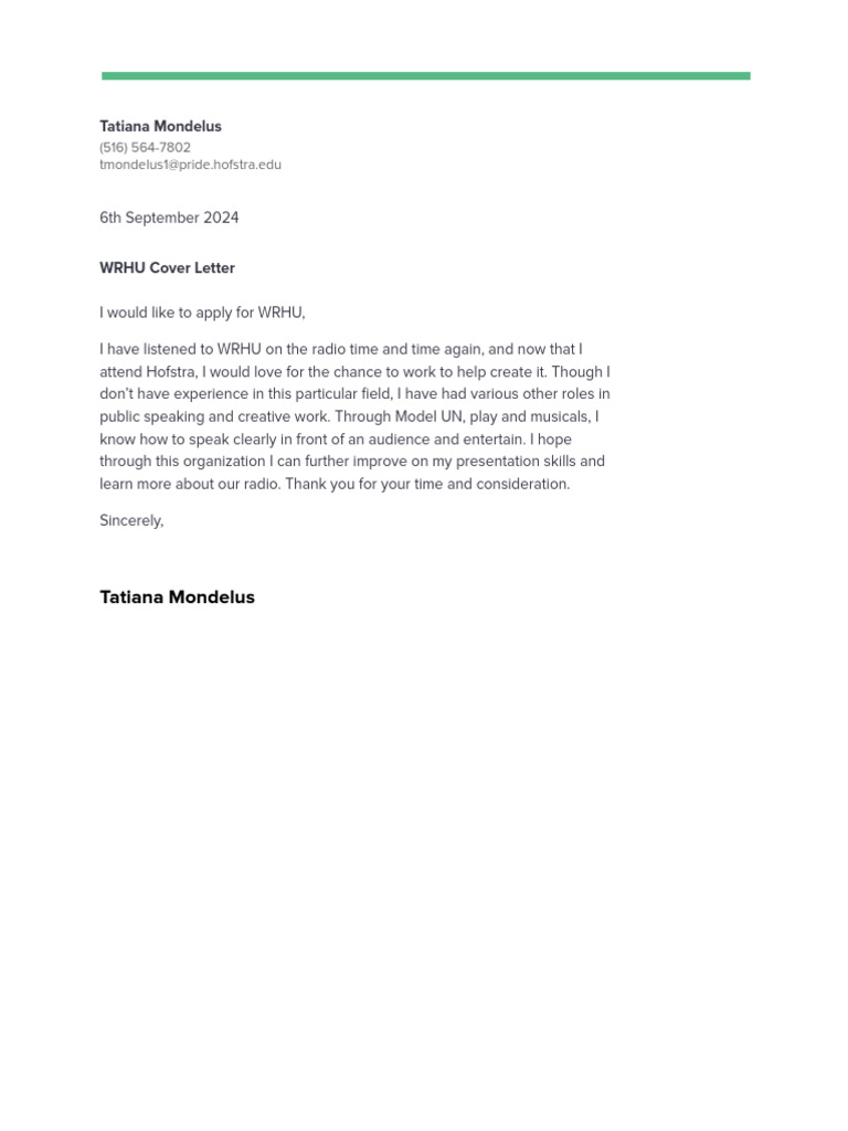 Letter | PDF