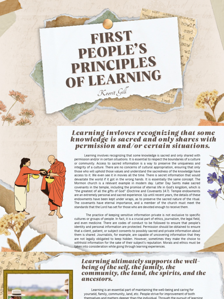 First People's Principles of Learning | PDF | Learning | Knowledge