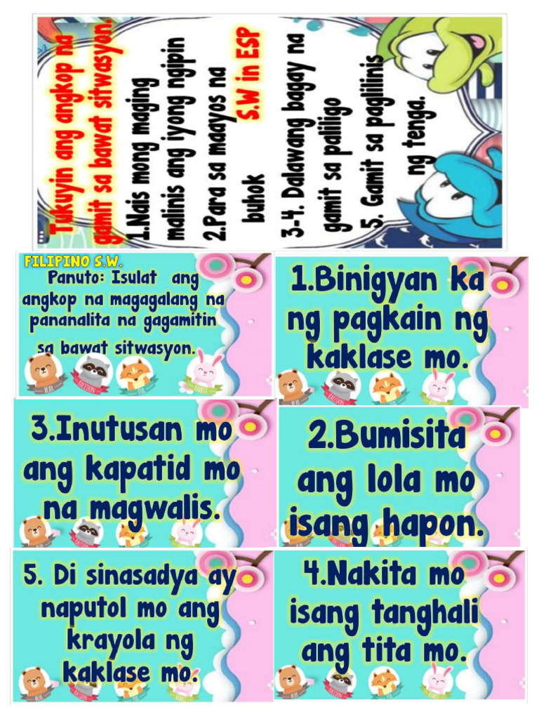 Grade 3 Seatwork | PDF