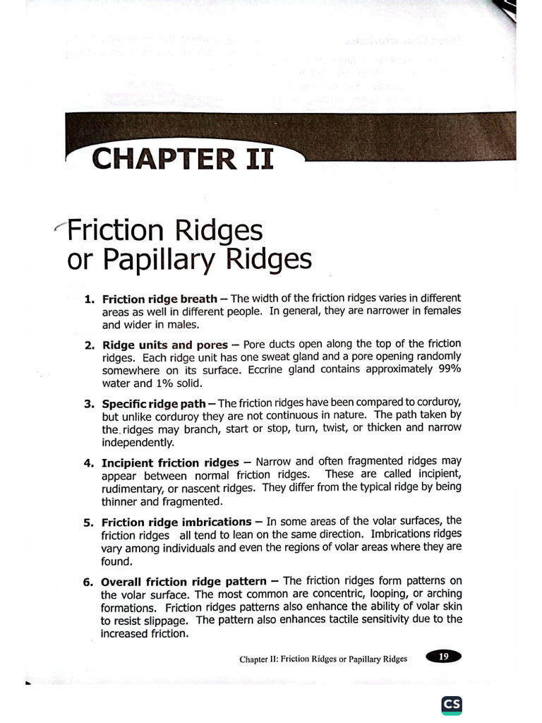 FRICTION RIDGES | PDF