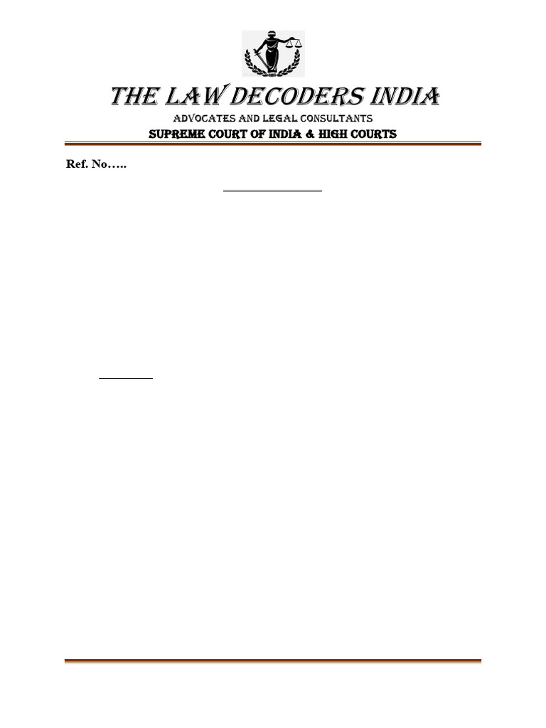 Legal Notice To Roby Mathews | PDF | Common Law | Justice