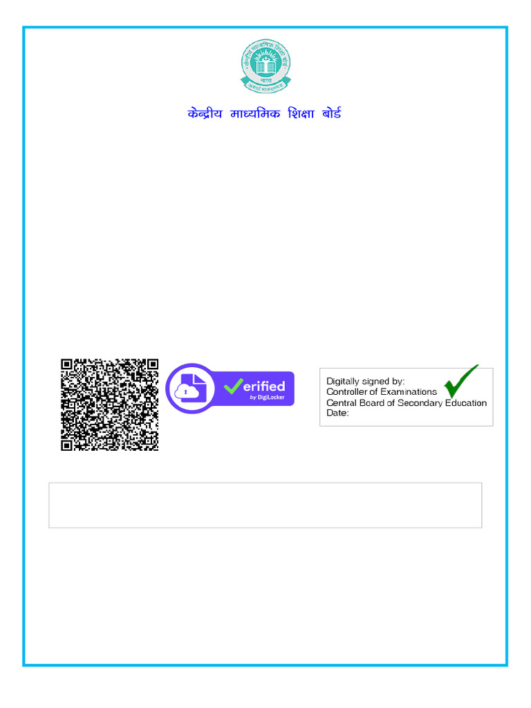 Class XII Migration Certificate | PDF