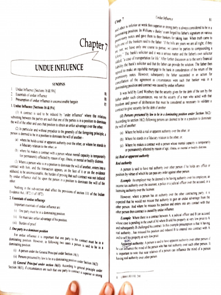 Undue Influence Free Consent | PDF | Justice | Crime & Violence