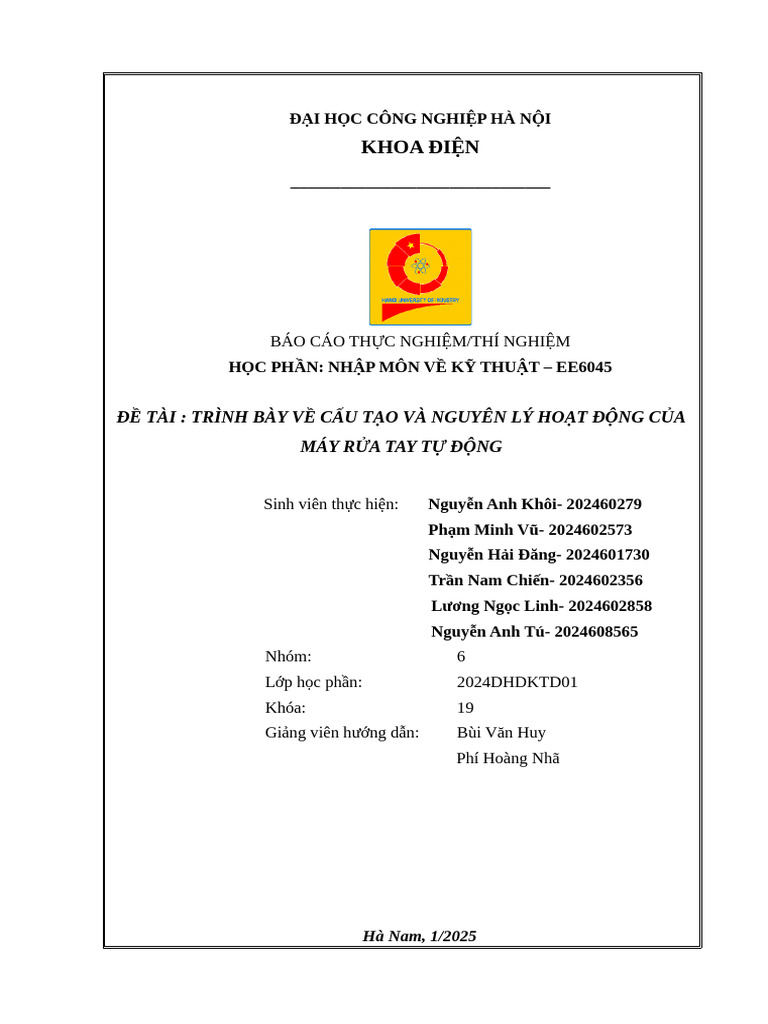 Nhóm 6 Tdh01 k19 | PDF