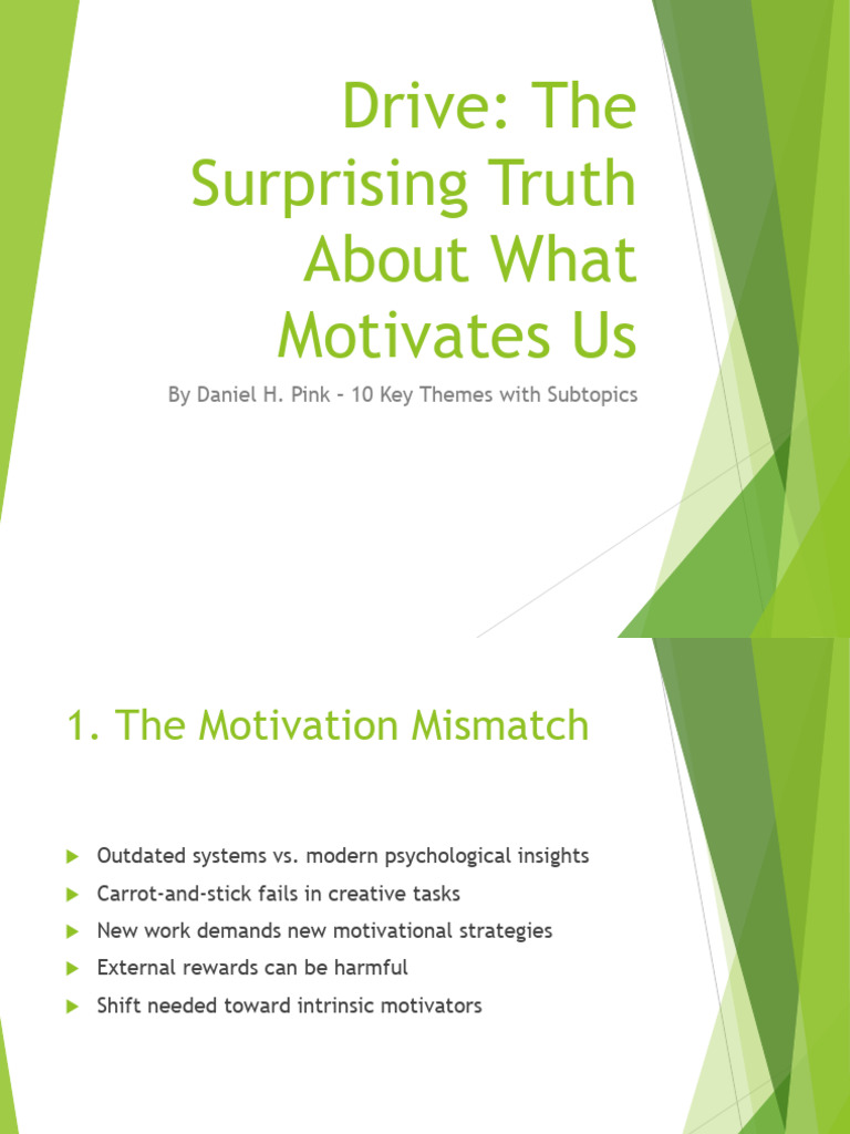 Understanding Motivation 3.0 Principles | PDF | Motivational | Motivation