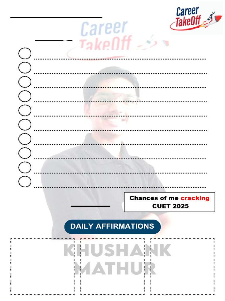 TARGET TRACKER For CUET 2025 | PDF