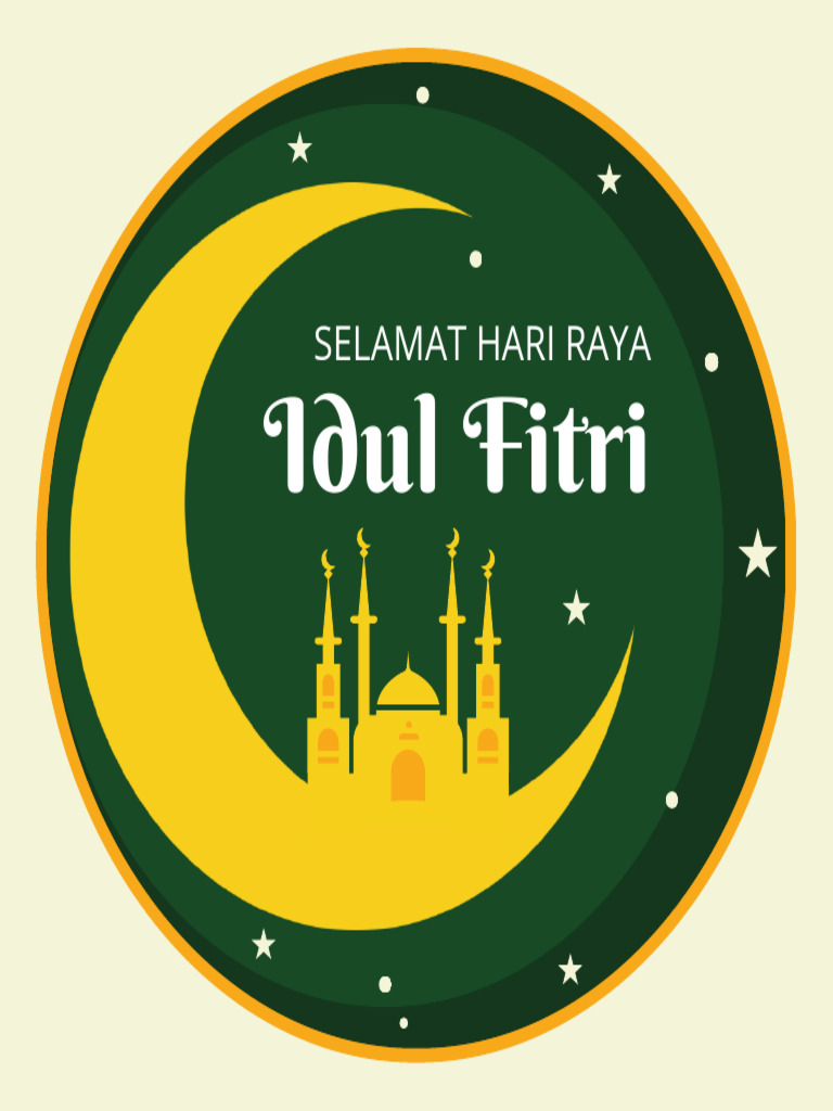 Stiker Selamat Hari Raya Idul Fitri | PDF