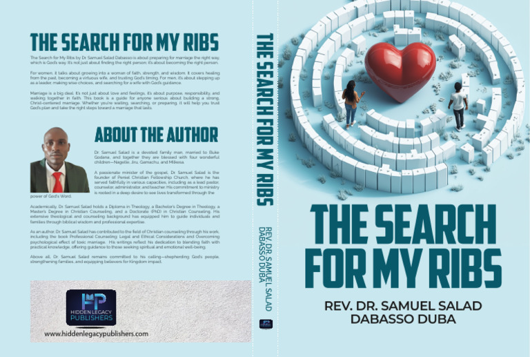 The Search For My Ribs - Book Cover | PDF | Christian Counseling | Faith