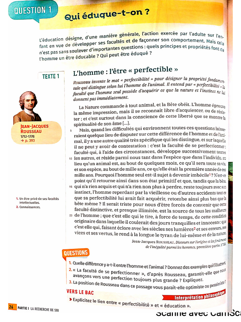 Texte rouseau education1 | PDF