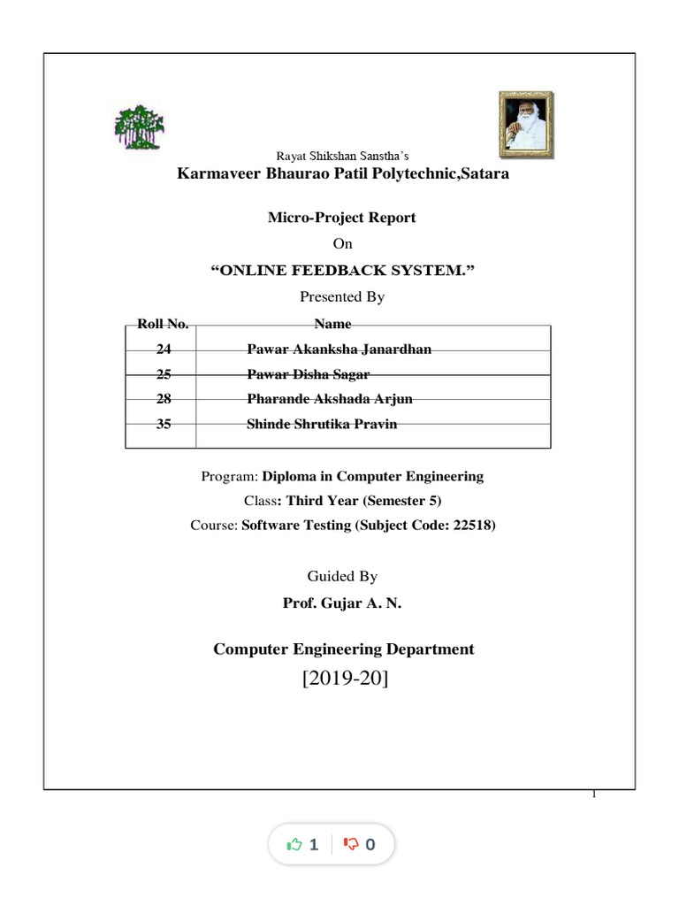 Ste Micro Project Report PDF - Compress | PDF | Educational Assessment | Usability