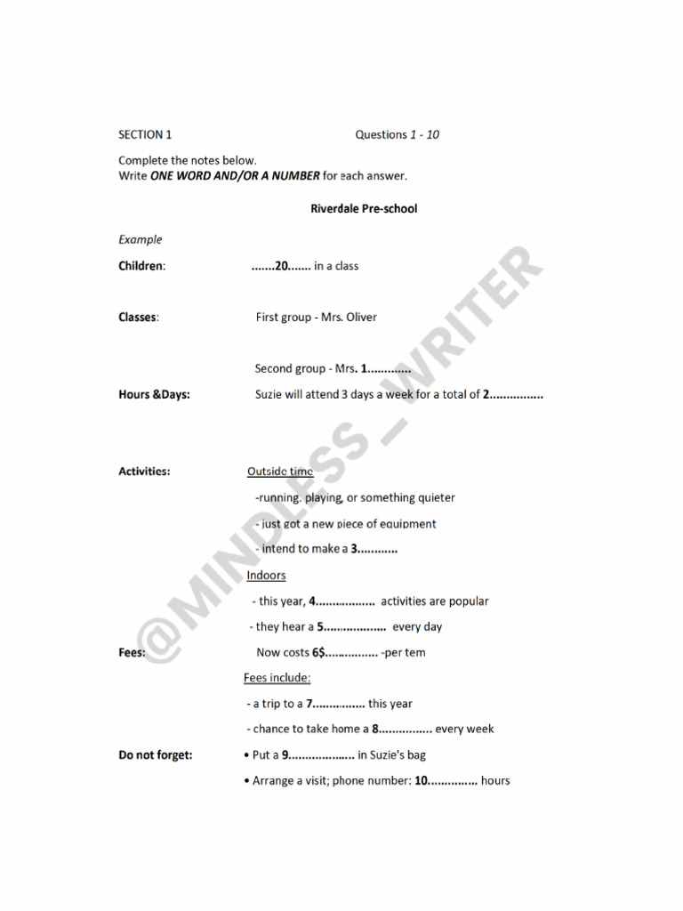Full Exam Listening - Riverdale | PDF