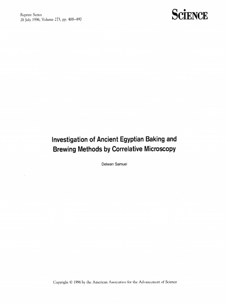 Investigation of Ancient Egyptian Baking and Brewing Methods 4ysgbsfdsi ...