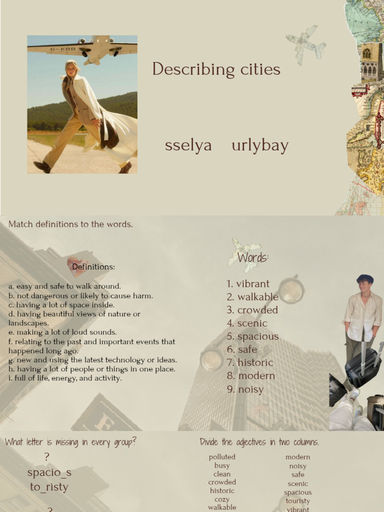 Describing Cities Asselya - Nurlybay | PDF | Cost Of Living