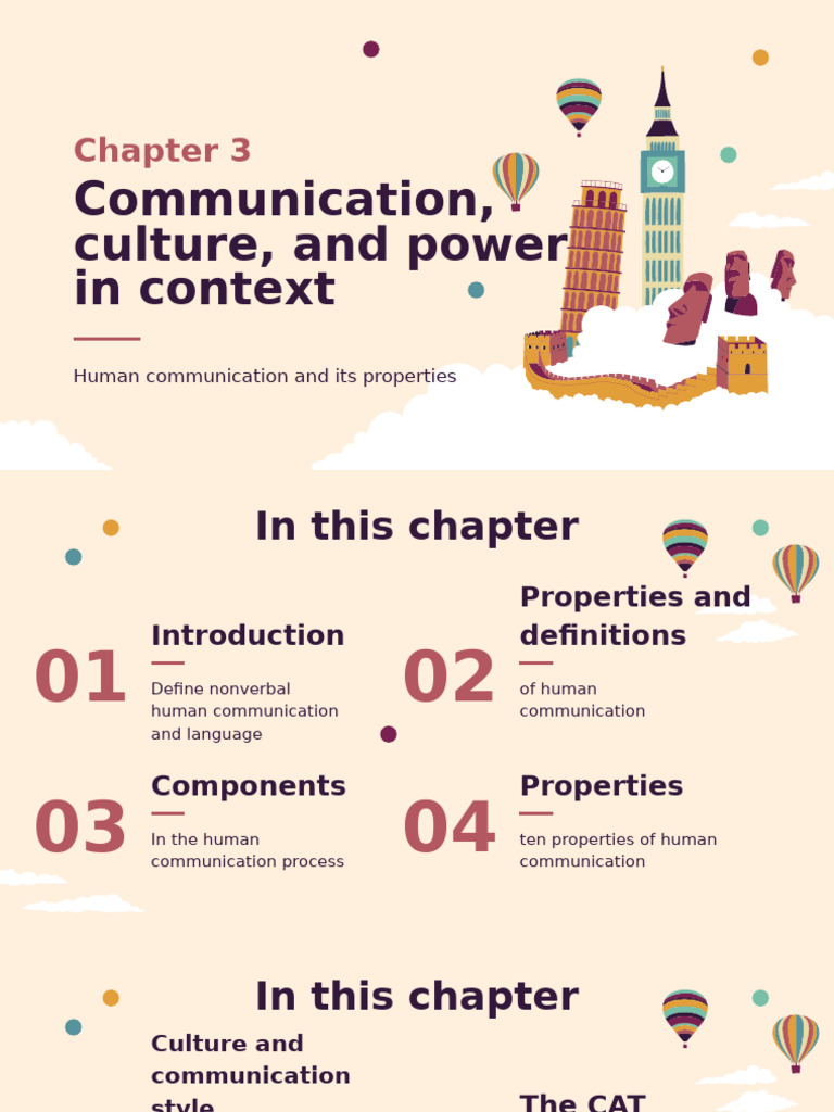 Human Communication: Culture & Power | PDF | Nonverbal Communication ...