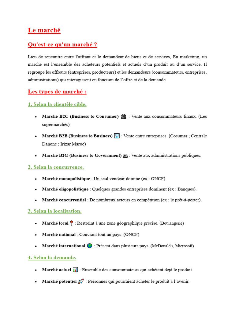 Comprendre la part de marché relative | PDF | Marché (Économie ...