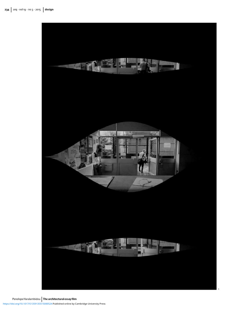 The Architectural Essay Film - PenelopeHaralambidou | PDF | Essays