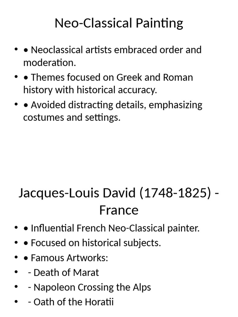 Overview of Neo-Classical Art Styles | PDF | Romanticism | Sculpture