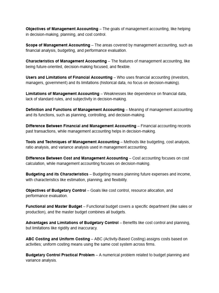 Managerial Accounting | PDF