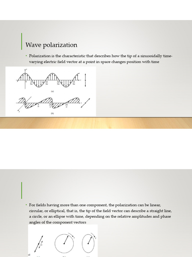 245 61 Electromagnetic Wave-Part2 Polarization Poynting Theorem | PDF | Polarization (Waves ...