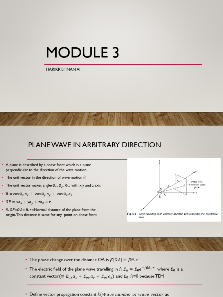 245 61 Plane Wave in Arbitrary Direction | PDF | Polarization (Waves ...