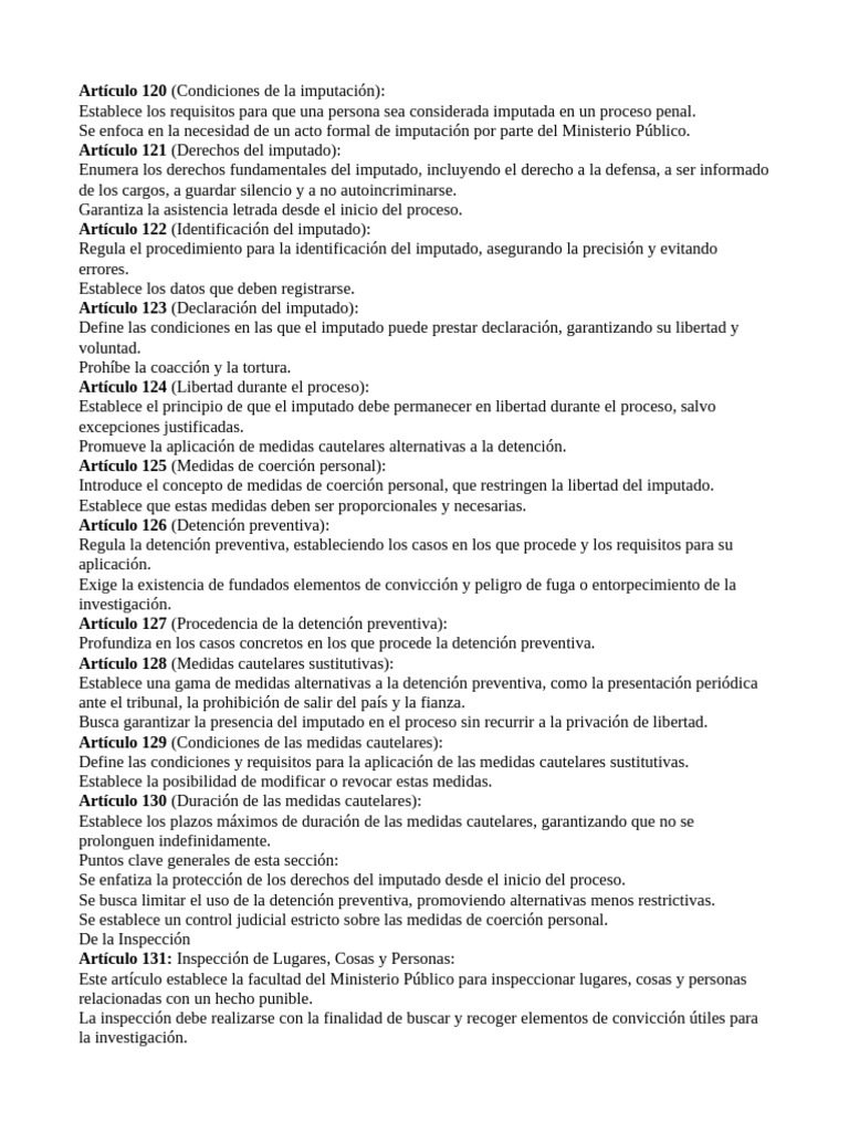 Analisis Articulos Copp | PDF | Mandato | Detención (encarcelamiento)