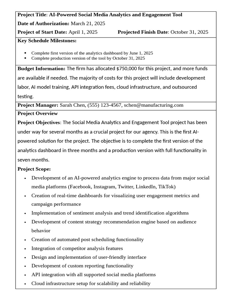 Project Title | PDF | Analytics | Social Media