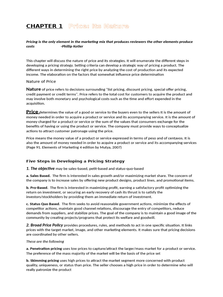 Understanding Pricing Strategies | PDF | Pricing | Prices